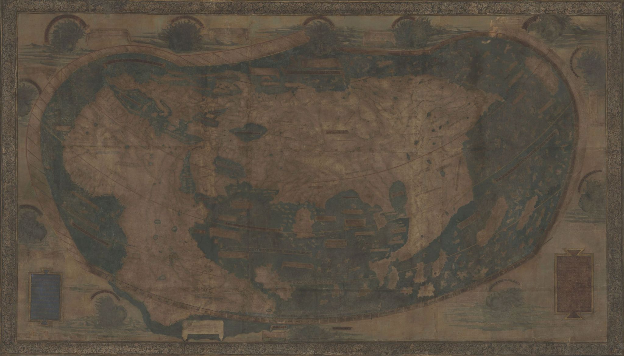 El mapa inspirador de Colón, restaurado - La Universidad de Yale ha ...