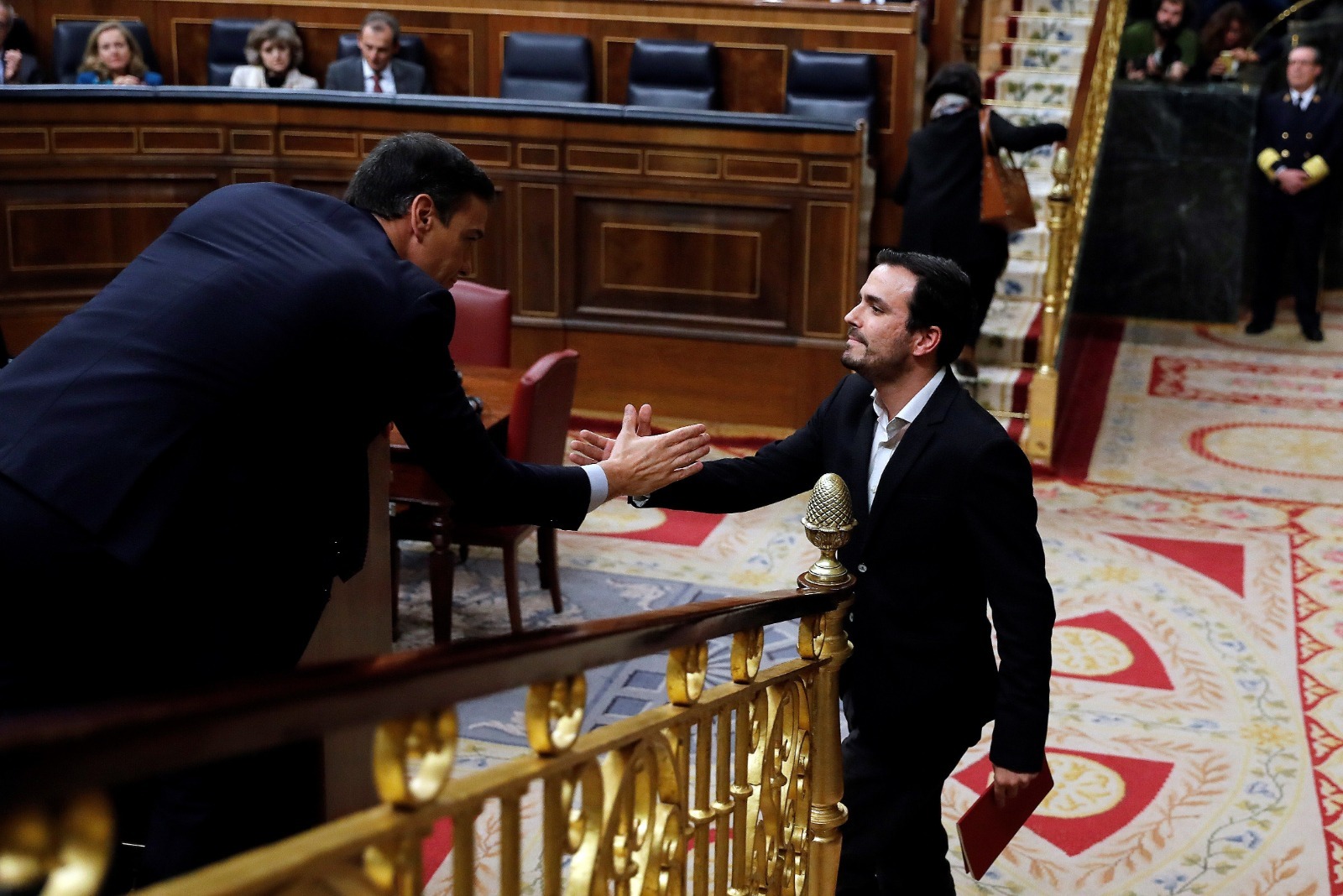 Garzón saluda a Sánchez | España | EL MUNDO