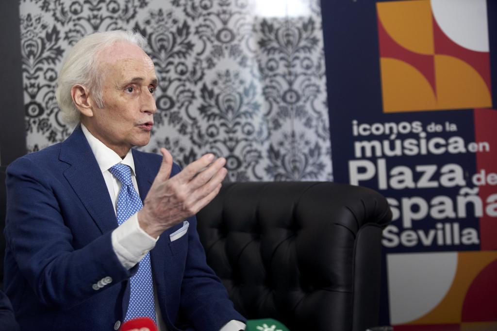 Josep Carreras y Sara Baras, en la inauguración de Icónica Sevilla Fest ...