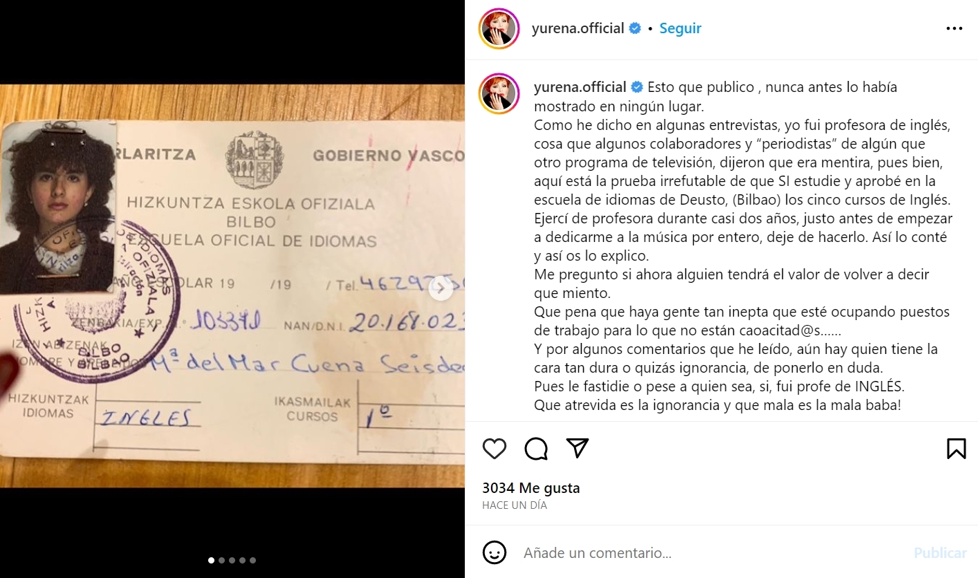 El viernes de los famosos, en imágenes: Yurena muestra cómo era en los ...