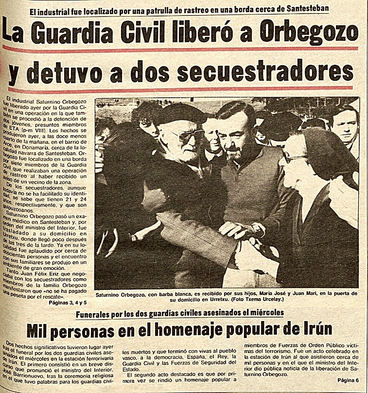 Otegi Dirigente De Eta Bombas 46 Días De Secuestro Y Dos Niñas