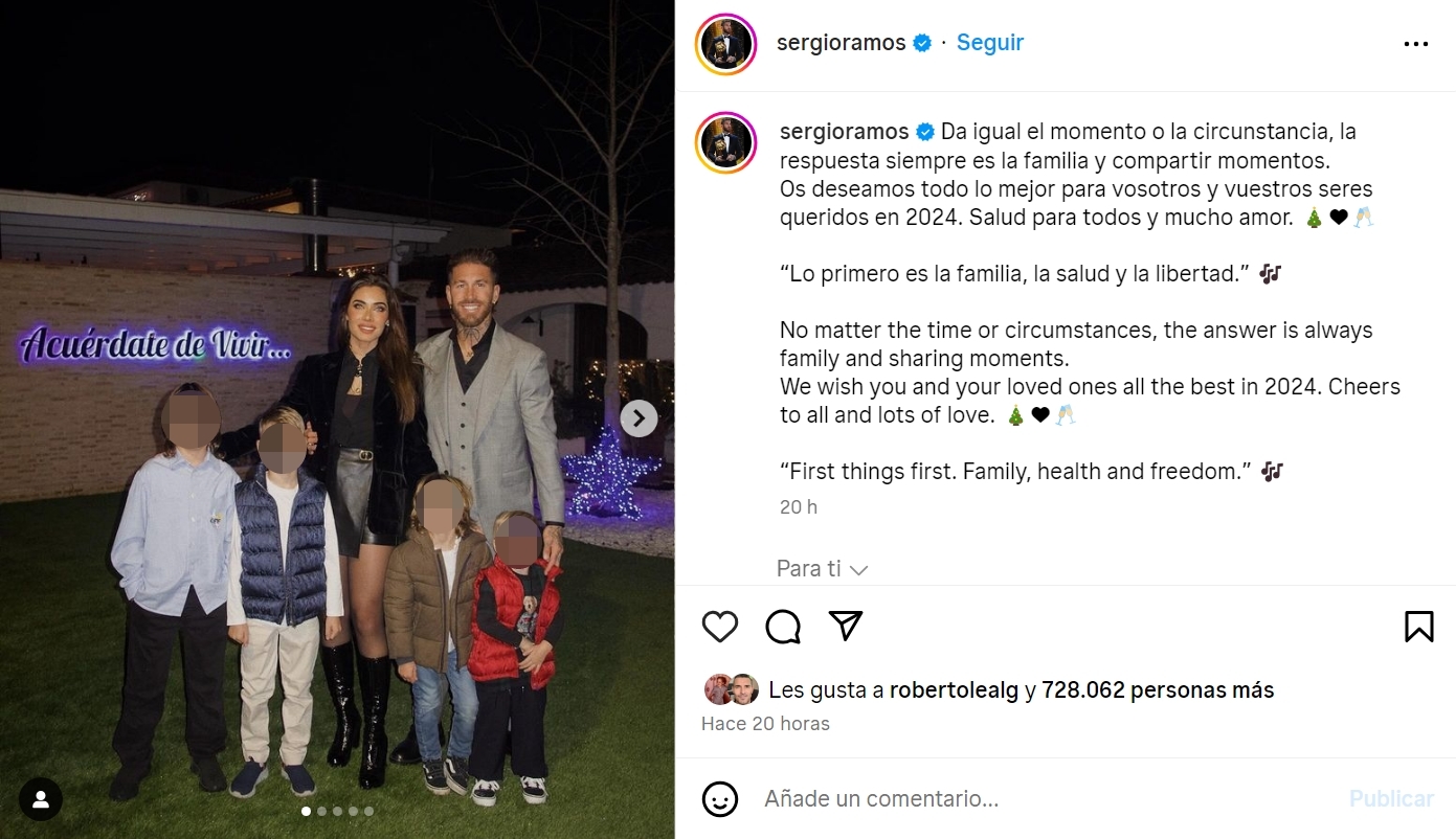 La foto con la que Pilar Rubio y Sergio Ramos han querido zanjar todos ...