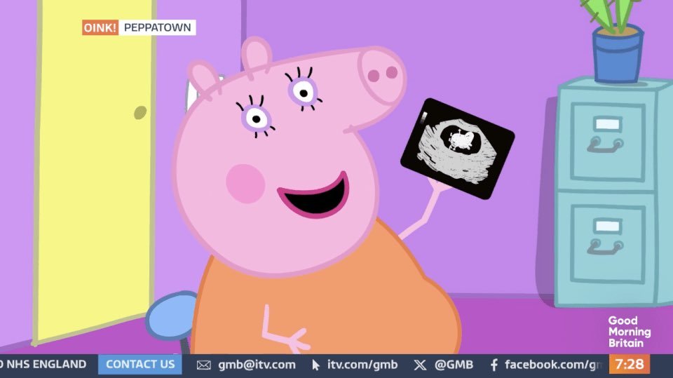 Pitorreo en las redes sociales por el embarazo de la mamá de Peppa Pig ...
