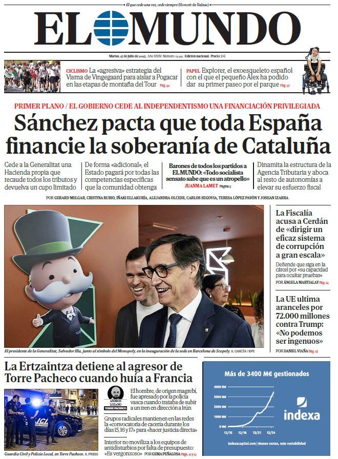 Portada EL MUNDO hoy - Edición impresa | EL MUNDO