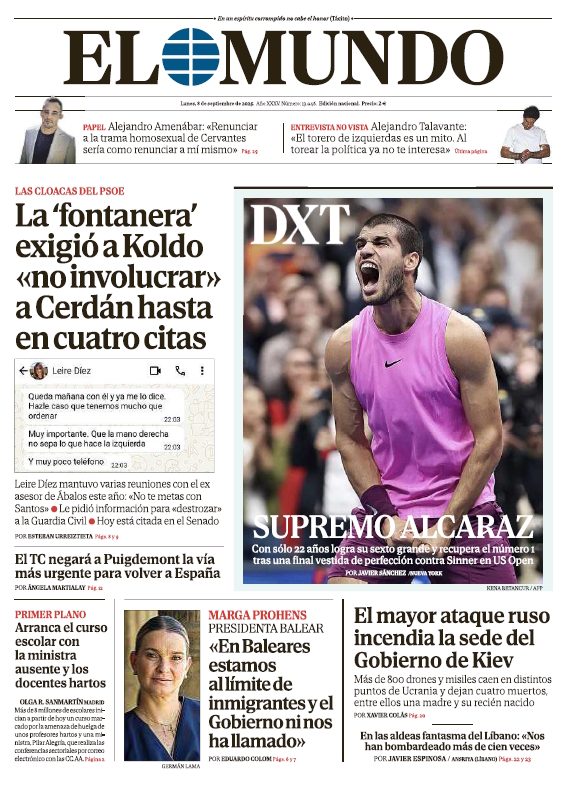 Portada EL MUNDO hoy - Edición impresa | EL MUNDO