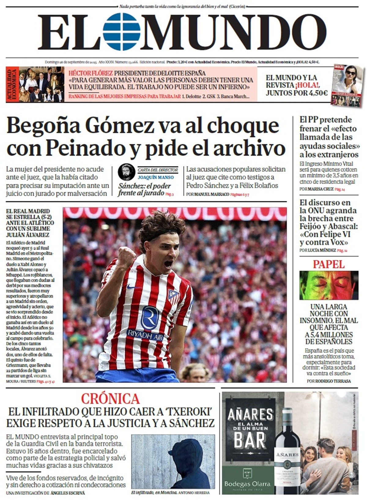 Portada EL MUNDO hoy - Edición impresa | EL MUNDO