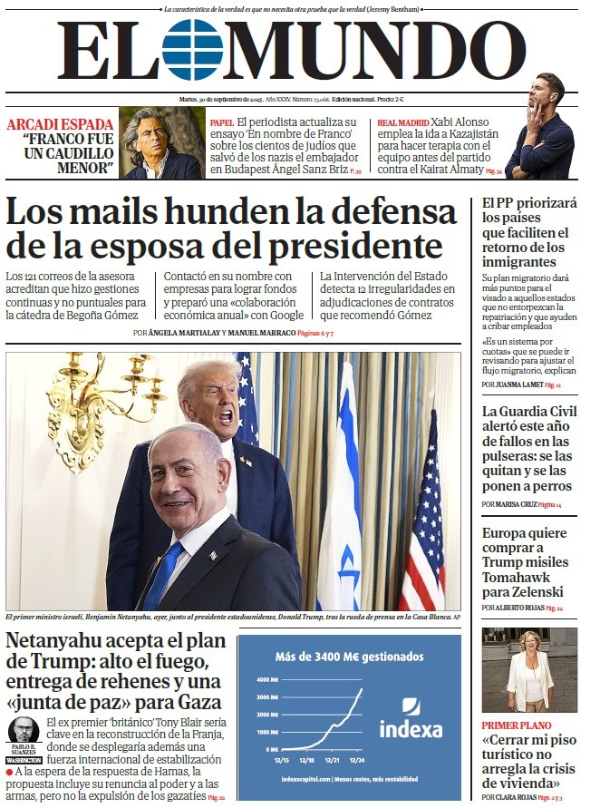 Portada EL MUNDO hoy - Edición impresa | EL MUNDO