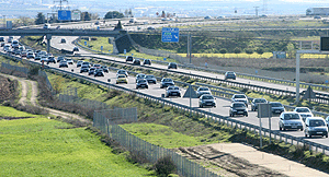 Salida 22 de la M-40 cerrada por atasco | elmundo.es