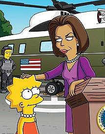 La primera dama Michelle Obama recala en el pueblo de 'Los Simpson ...